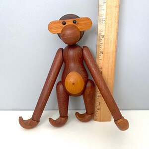 Vintage Kay Bojesen Teak Monkey, Authentic Made in Denmark, Great ...