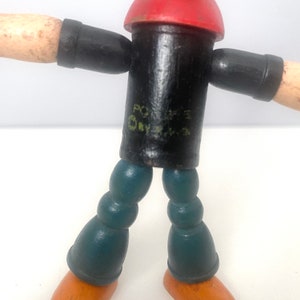 Wooden Popeye Articulated Figure by Jaymar, Made in USA 5 - Etsy
