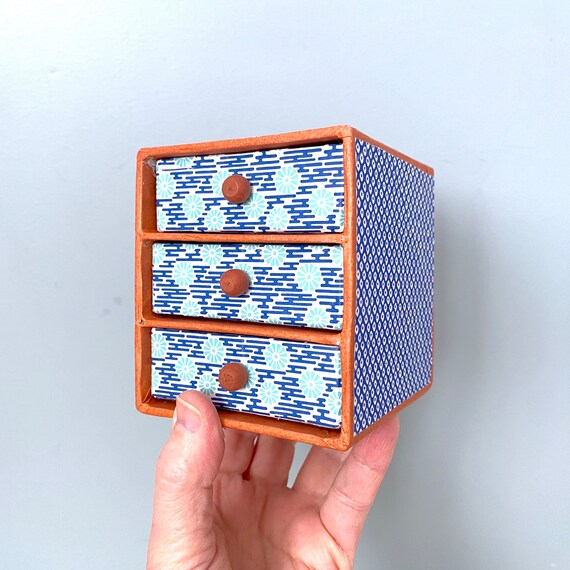 Mini 3-drawer chest of drawers, cardboard/chipboard &… - Gem