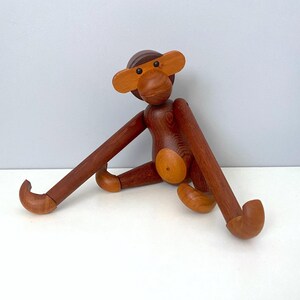 Vintage Kay Bojesen Teak Monkey, Authentic Made in Denmark, Great ...