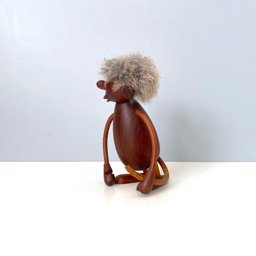 Rare Chris Vejle Teak Ape Figure, Made in Denmark - Etsy