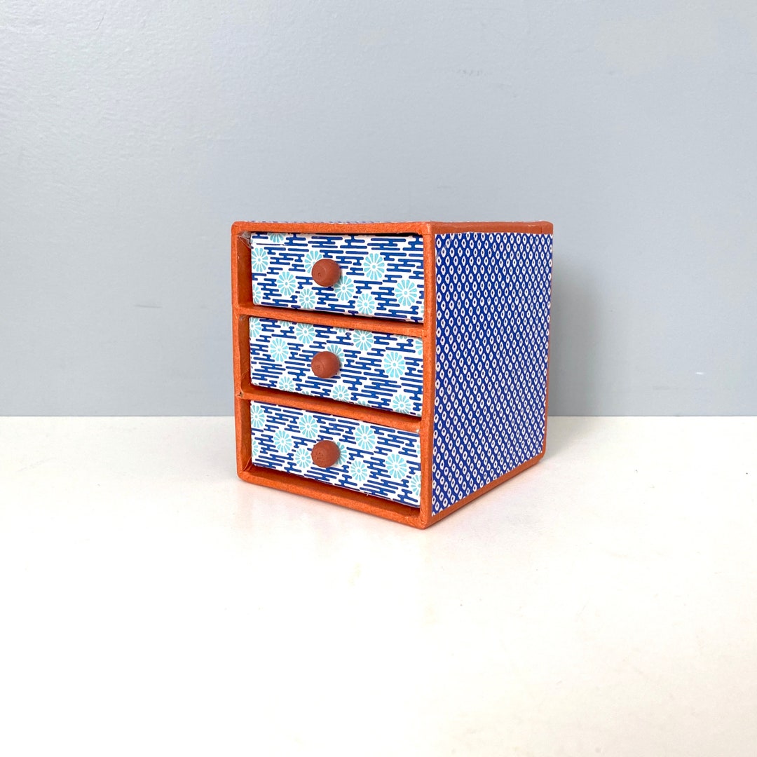 Mini 3-drawer Chest of Drawers, Cardboard/chipboard & Decorative Paper ...