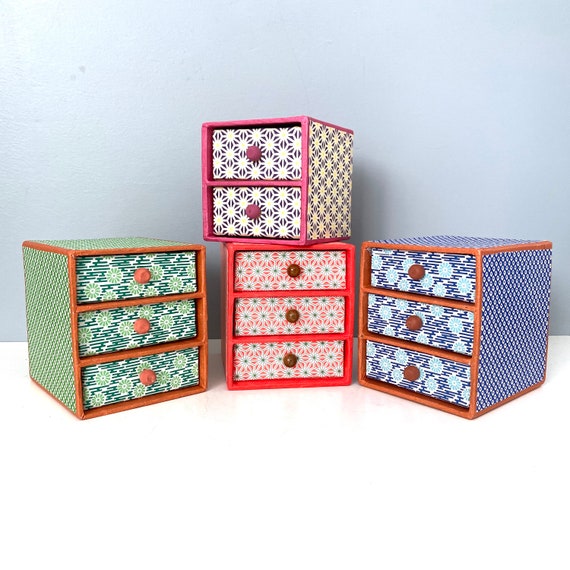 Mini 3-drawer chest of drawers, cardboard/chipboard &… - Gem