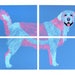 Set of 4, Extra Large Wall Art, Dog Art, Labrador Art Prints, Poster ...