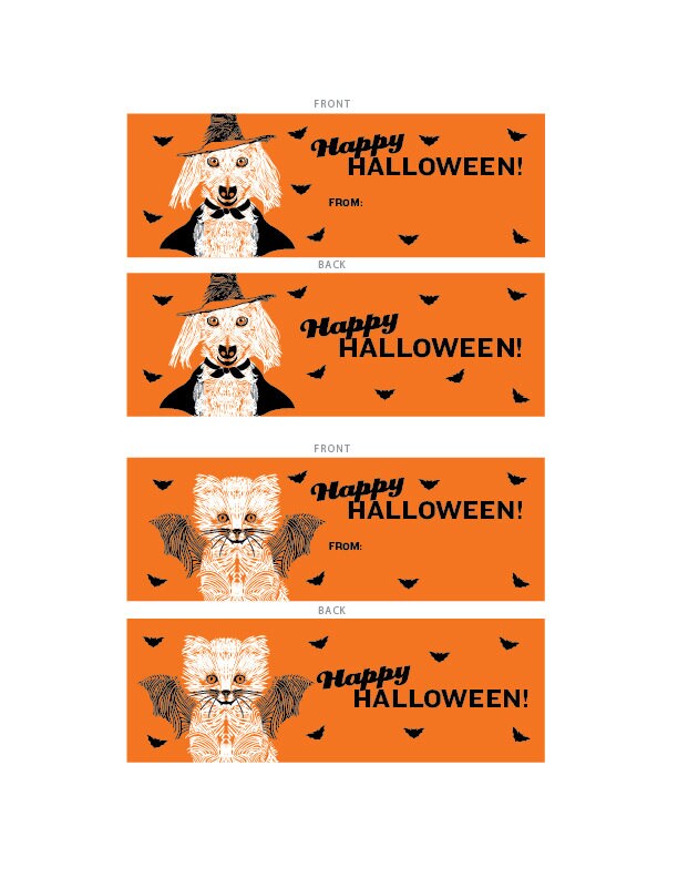 Halloween Bag Toppers, Halloween Treat Bag Toppers, Halloween Toppers ...