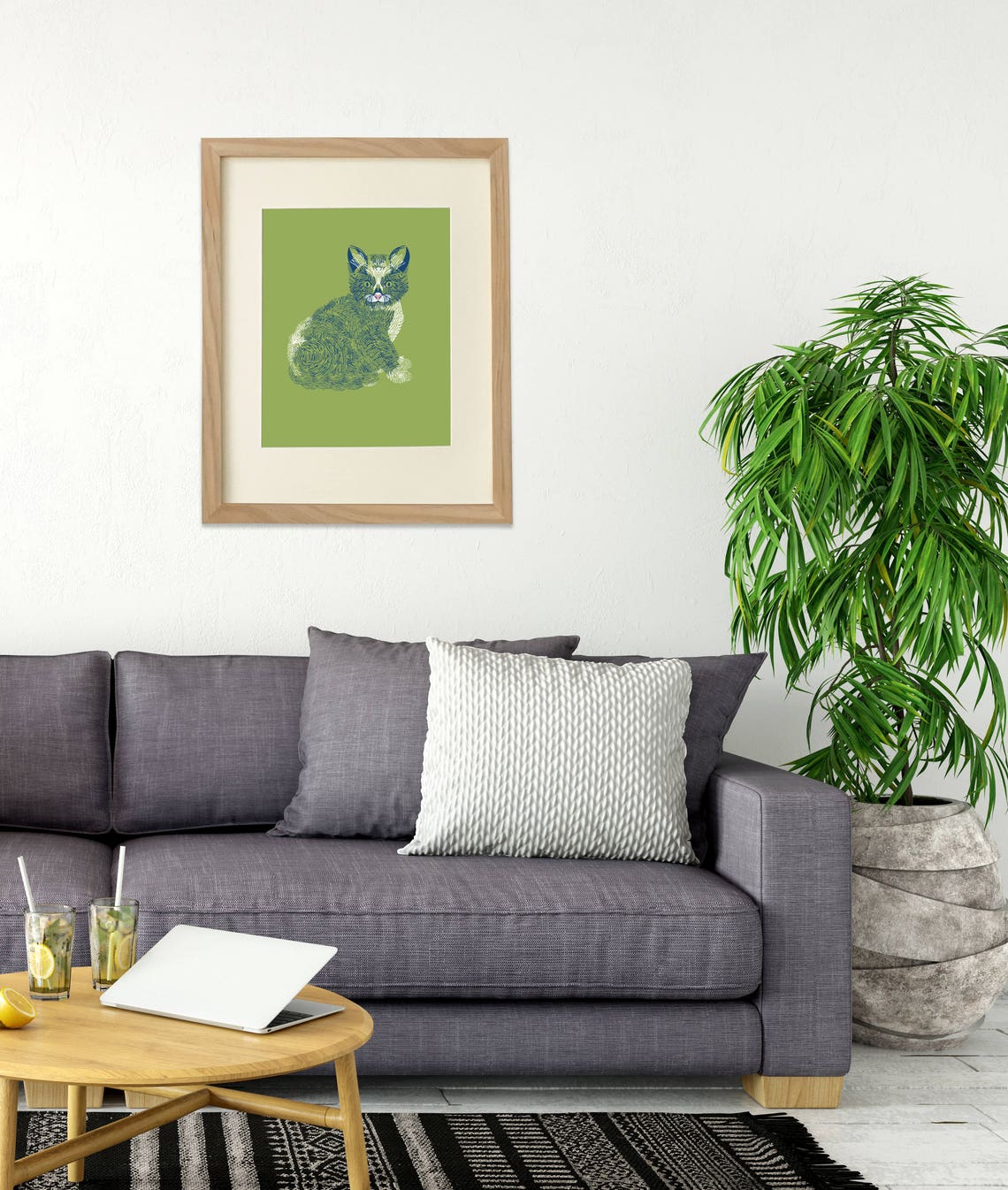 Cat Art Print Cat Wall Art Kitten Art Print Cat Decor for - Etsy
