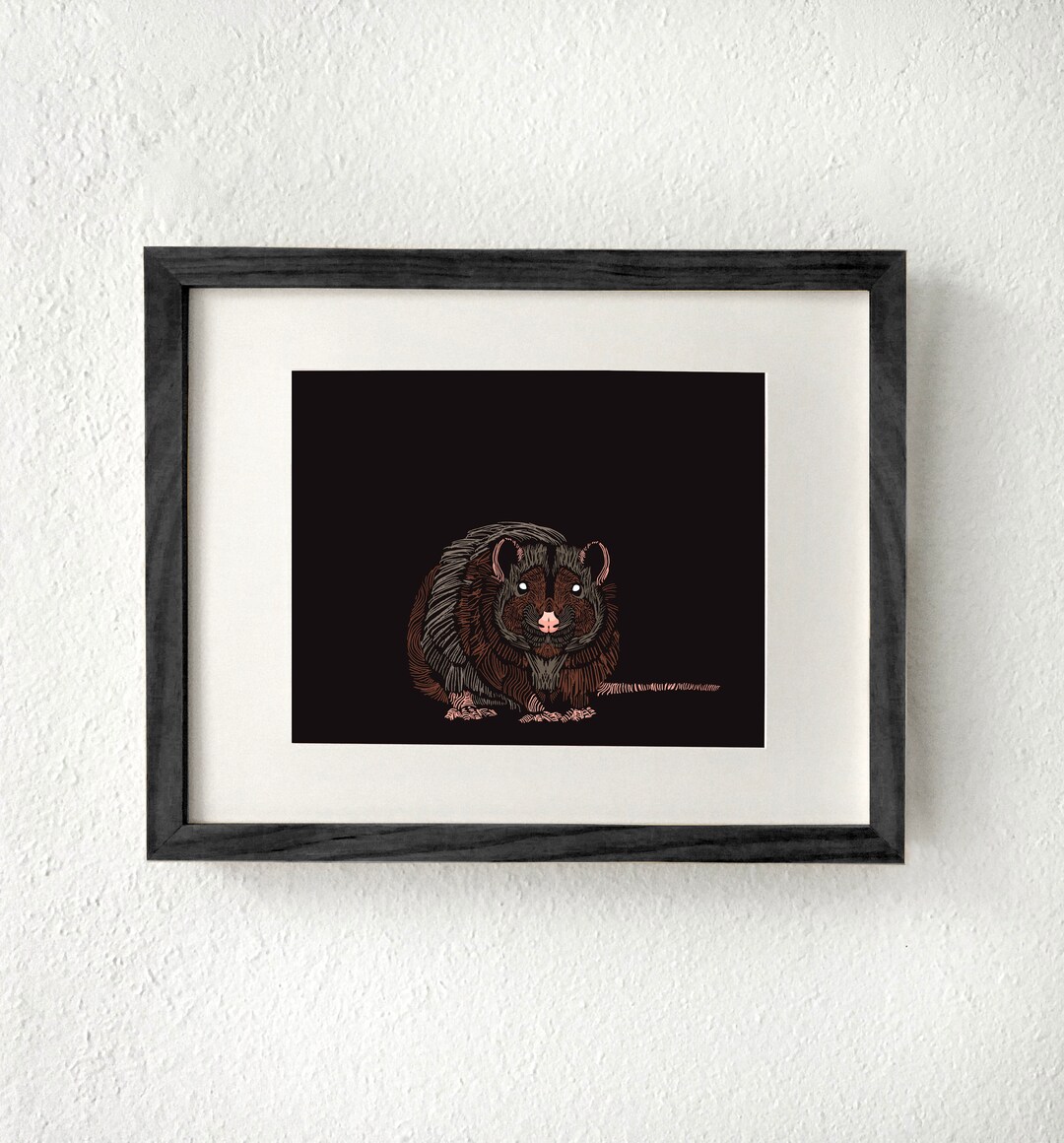 Rat, Rat Gift, Rat Art, Rat Decor, Rat Wall Art, Year of the Rat, Rat ...