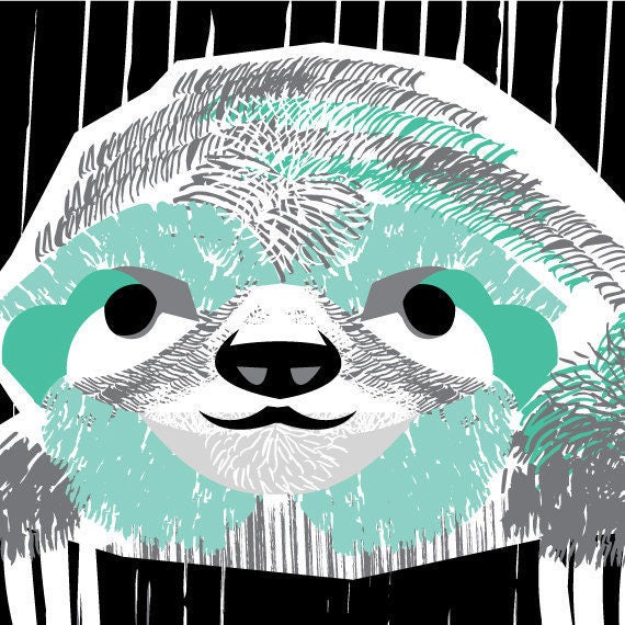 Sloth, Sloth Gift, Cute Sloth, Sloth Print Art, Sloth Decor, Sloth Art ...