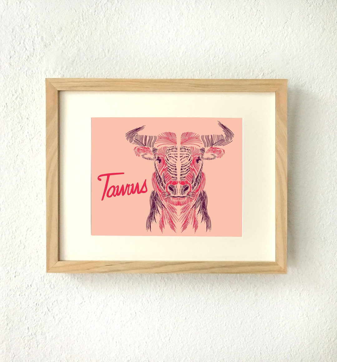 Taurus, Taurus Zodiac, Taurus Gifts, Taurus Art, Zodiac Gifts, April ...