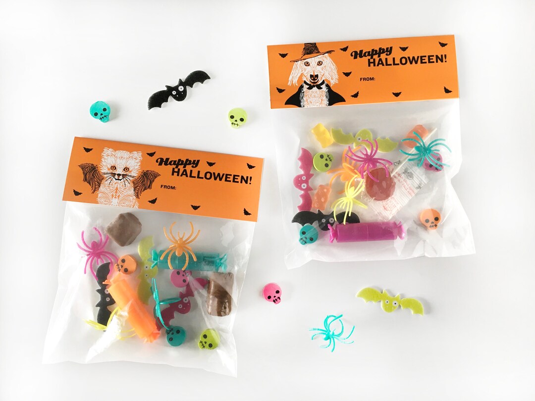 Halloween Bag Toppers, Halloween Treat Bag Toppers, Halloween Toppers ...