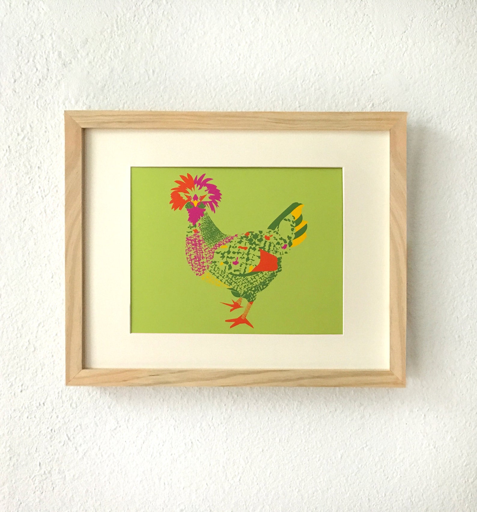 Chicken Art, Chicken Art Print, Chicken Wall Art, Chicken Decor ...