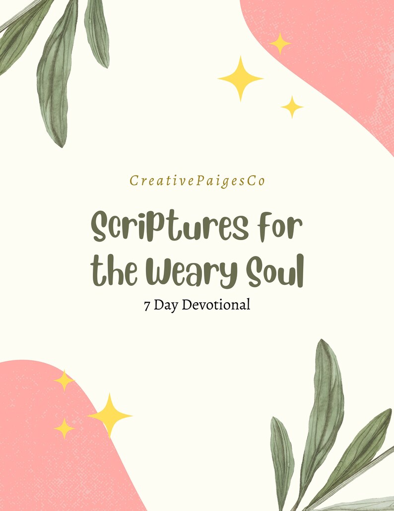 Encouraging Devotional for Women, 7 Day Devotional, Scriptures for the ...