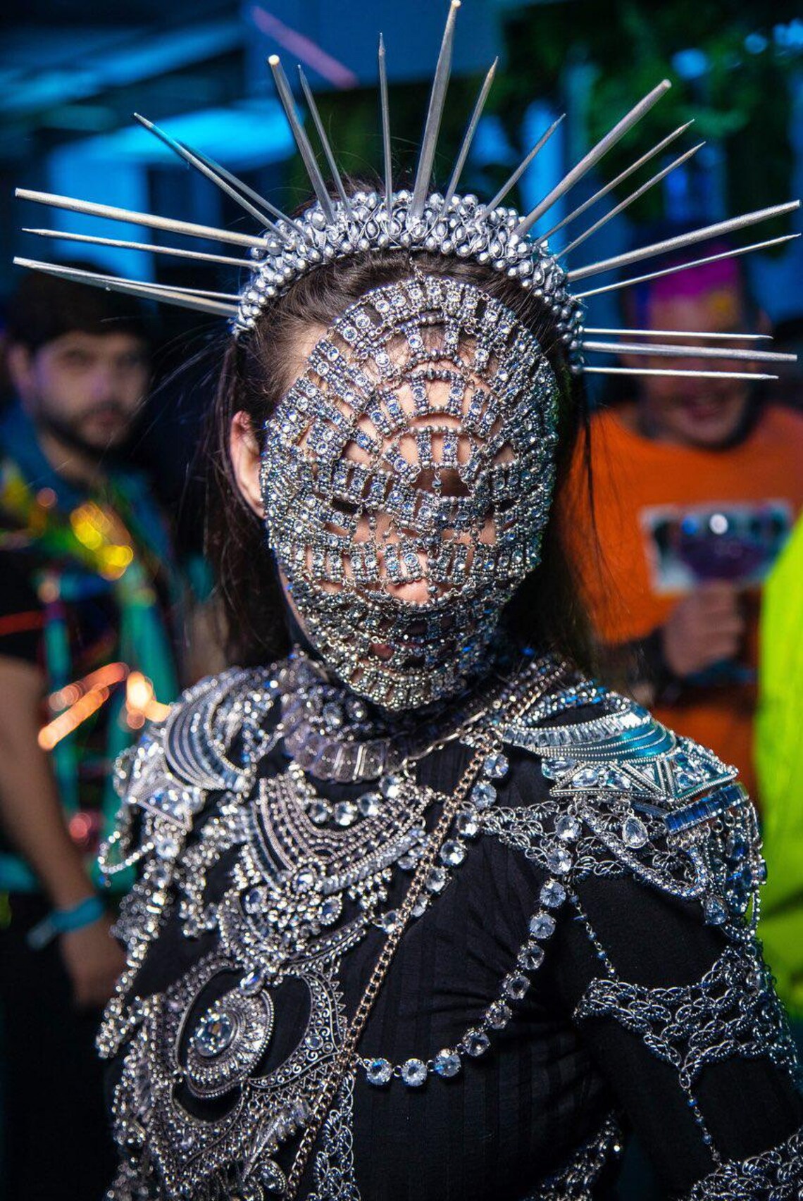 Full Face Metal Mask Vultur Haute Couture Face Accessory | Etsy