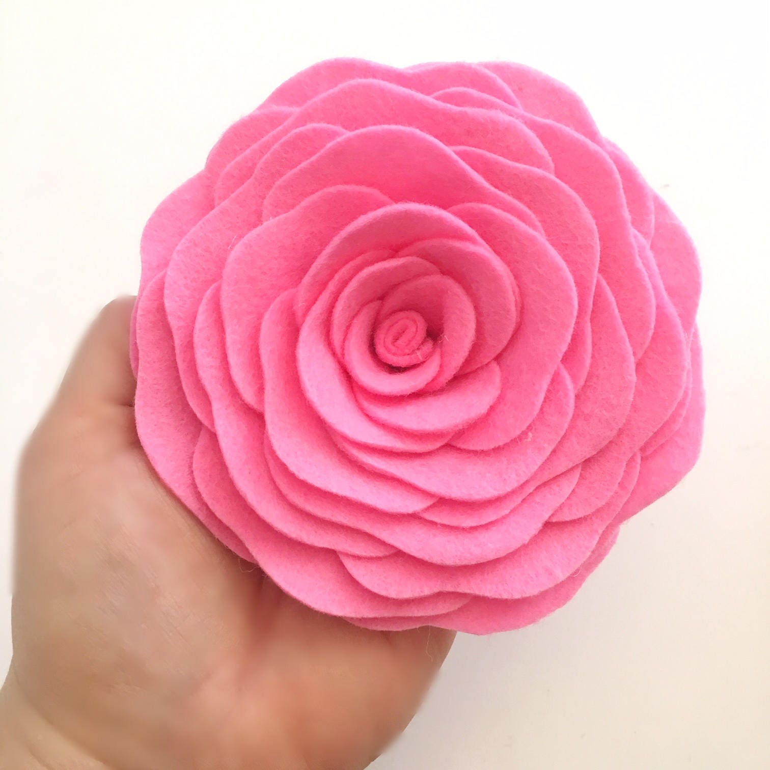 LARGE ROSES // Loose Felt Flowers // Unattached Flowers // DIY - Etsy