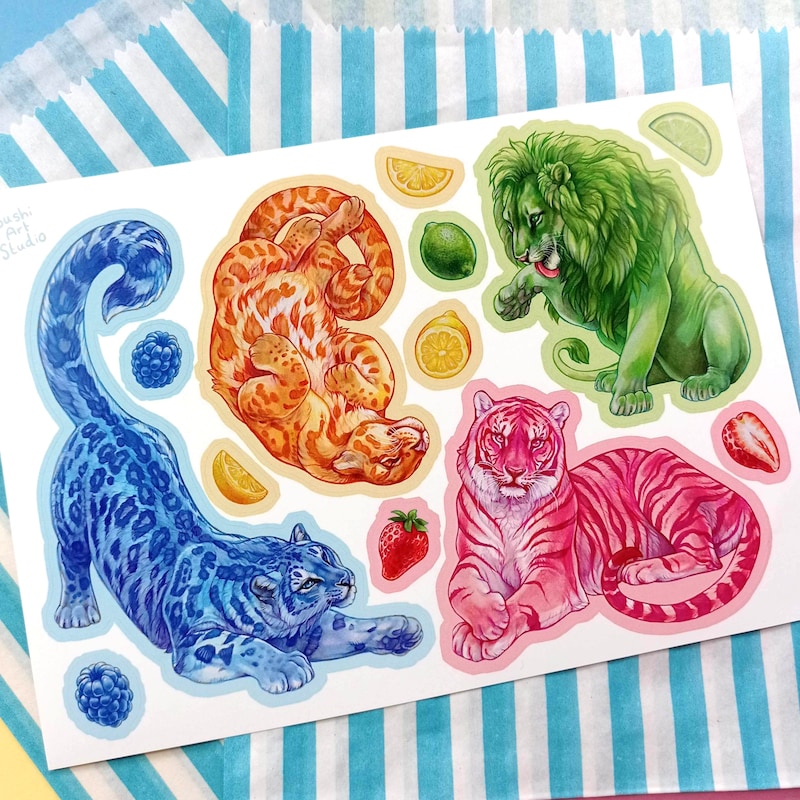 Vinyl Anime Big Sticker - Etsy UK