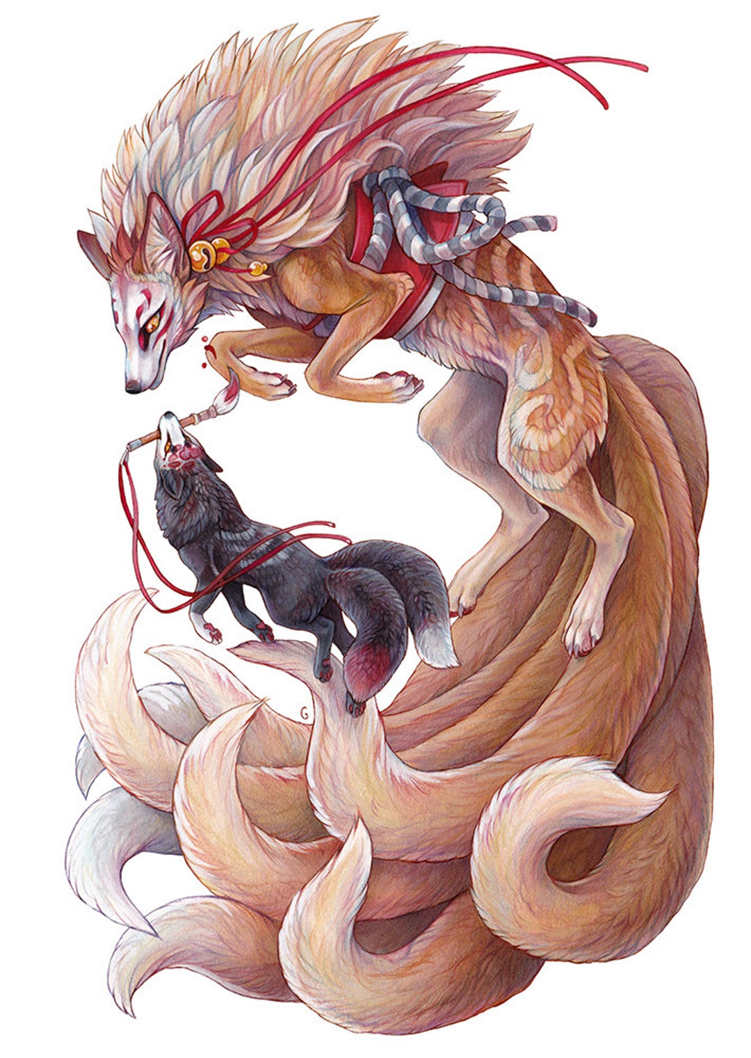 A4 Print 'kabuki' - Etsy