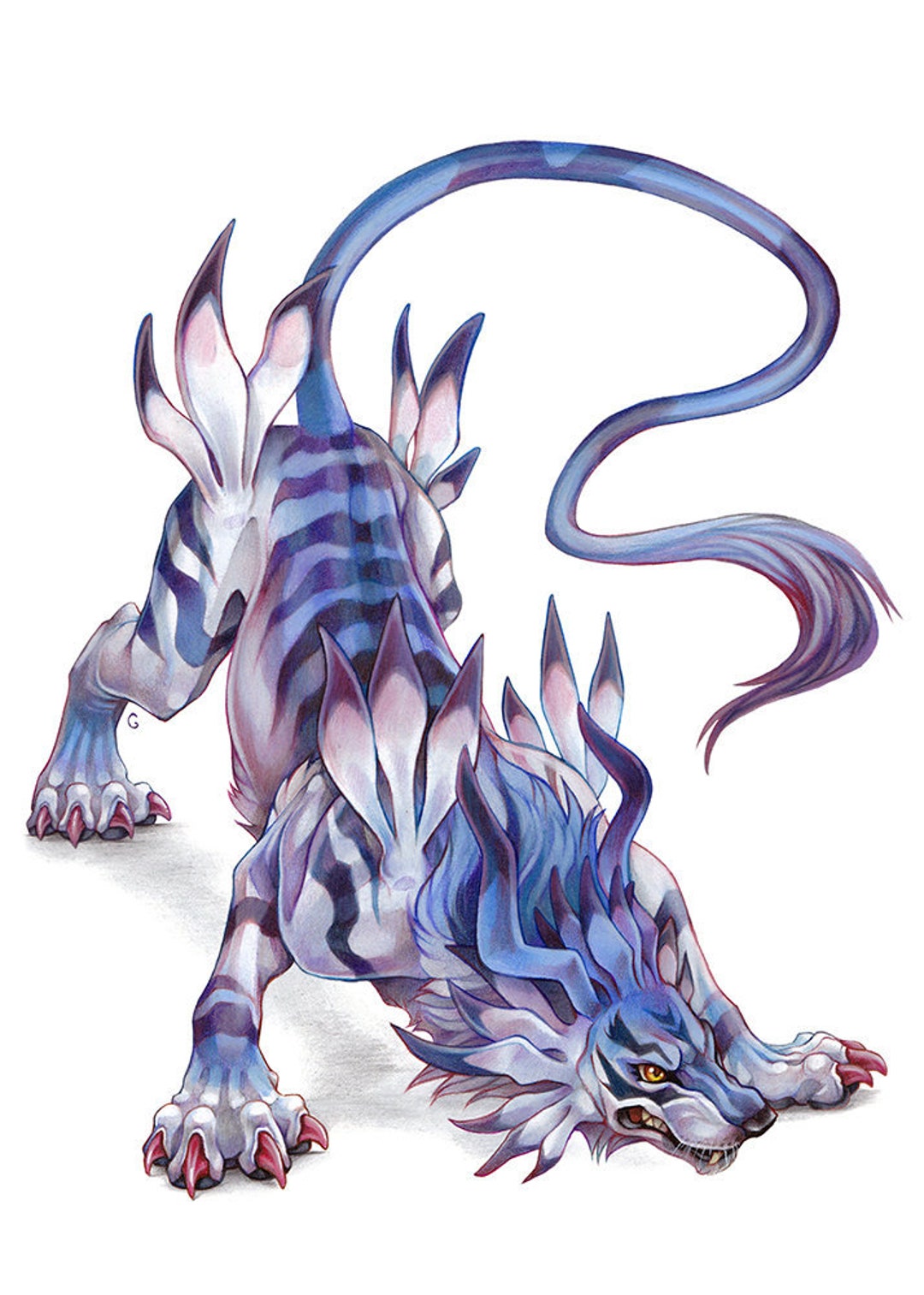 A4 Print 'garurumon' - Etsy