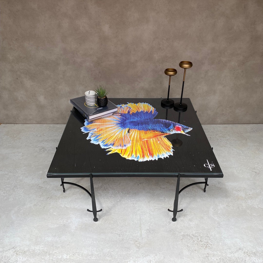 Fighting Fish Coffee Table - Etsy
