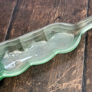 Handmade Fused Glass Recycled Wine Bottle Wavy Dish Squashed Slumped ...