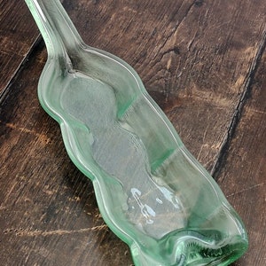 Handmade Fused Glass Recycled Wine Bottle Wavy Dish Squashed Slumped ...