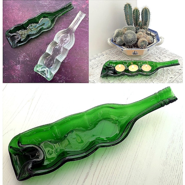 Fused Glass Wine Bottle - Etsy