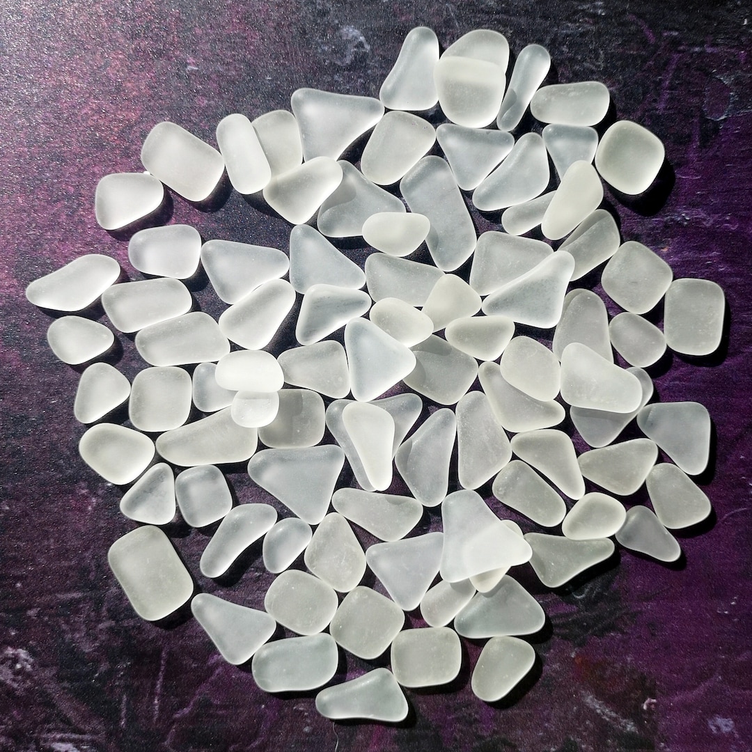 Tumbled Glass - Clear - Mixed Sizes - Various Amounts - Raw Pieces to ...