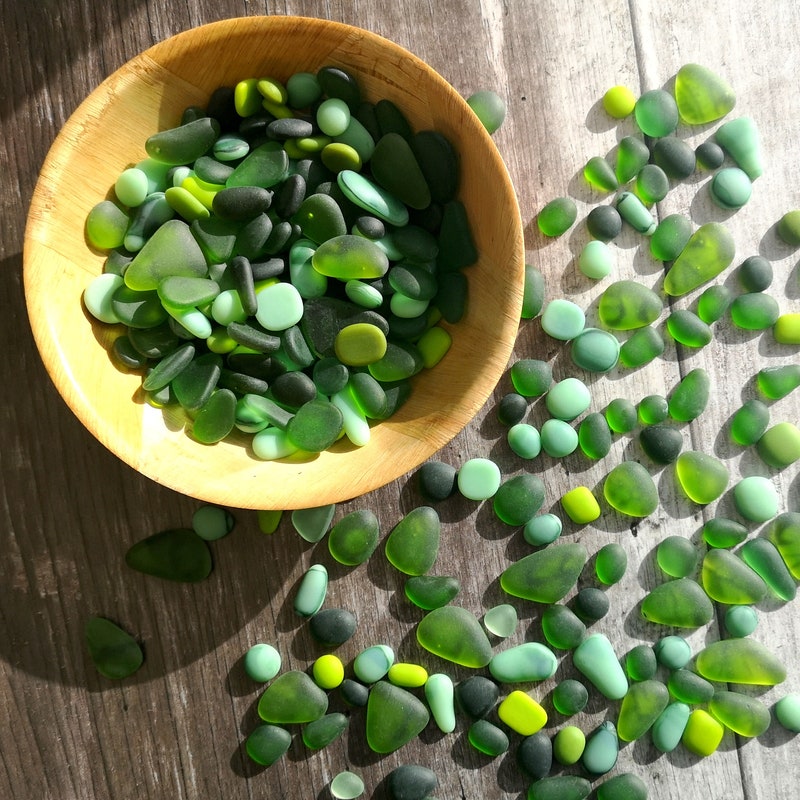 Green Sea Glass - Etsy UK