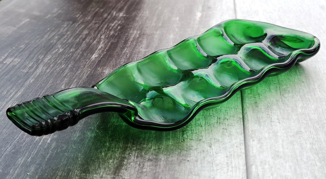 Handmade Fused Glass Multi Section Recycled Wine Bottle Dish - Squashed ...