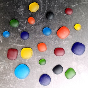 Tumbled Glass - Rainbow Colour Mix - Mixed Sizes / Amounts - Raw Pieces ...