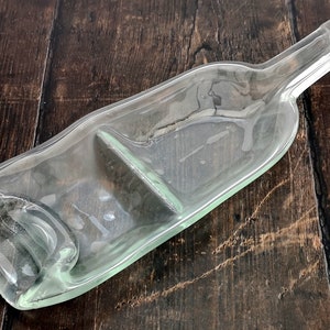 Handmade Fused Glass Dual Split Recycled Wine Bottle Dish - Squashed ...