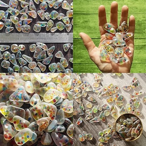 Tumbled Glass - Spotty - Mixed Sizes / Amounts - Raw Pieces to Use in ...