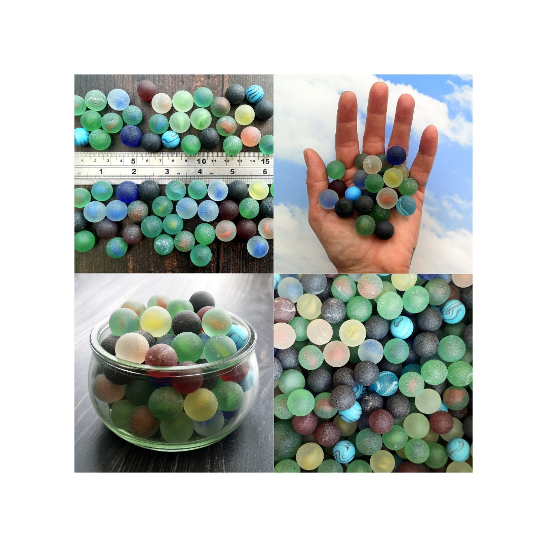Tumbled Marbles Mixed Colours & Styles, Various Amounts Raw Pieces to ...