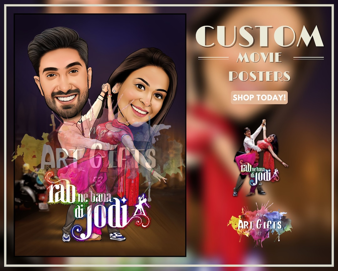 Bollywood Poster / Custom Made Indian Movie Posters Rab Ne - Etsy
