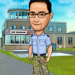 Custom Army/military Caricatures - Hand Drawn Caricature Personalized ...