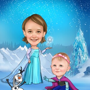 Princess Caricature - Hand Drawn From Your Photos - Caricature Gifts ...