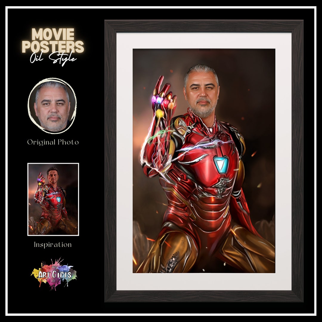 Personalised Superhero Portraits, Superhero Paintings and Custom Movie ...