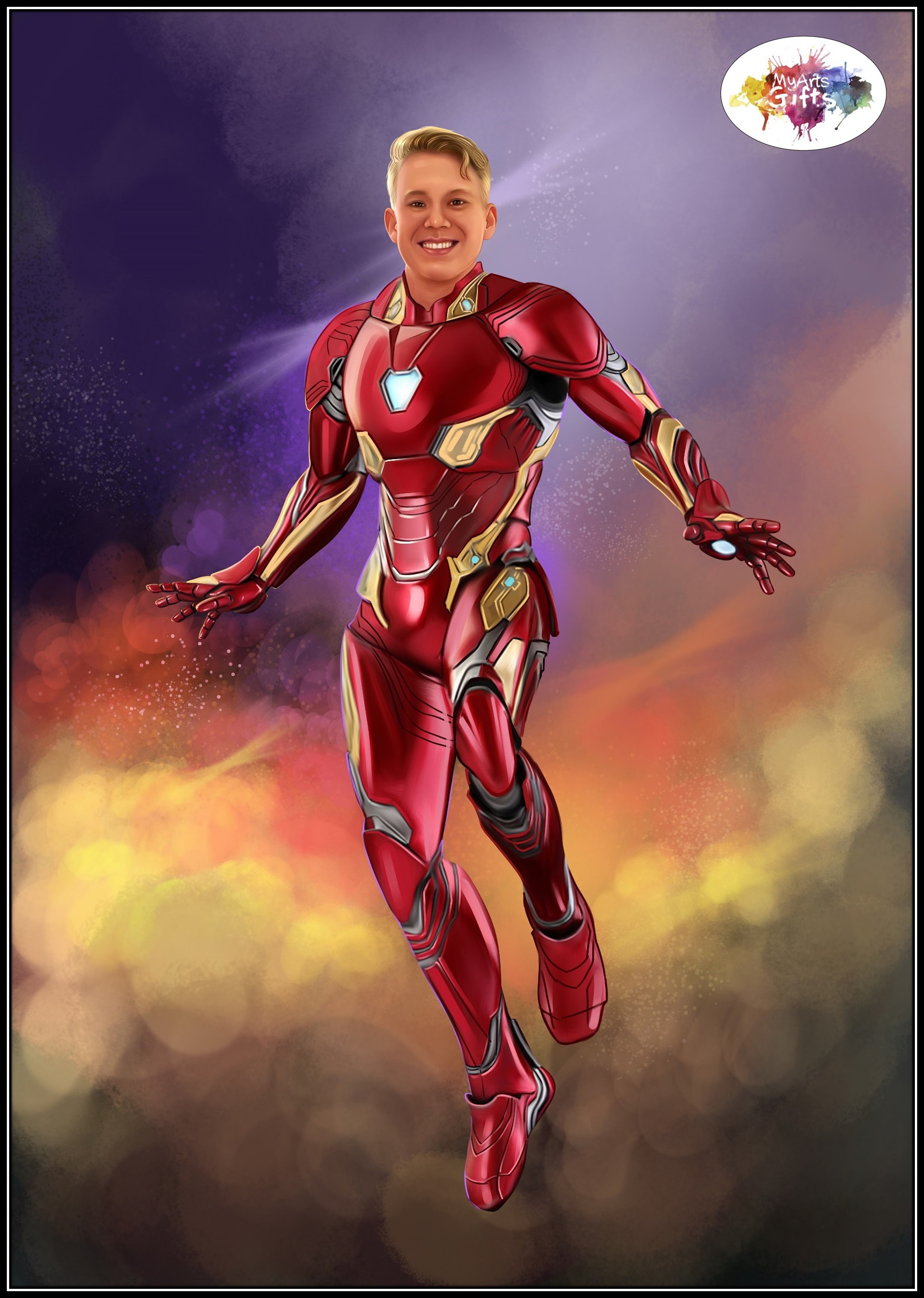 Personalised Superhero Portraits/paintings and Custom Made | Etsy