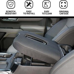 Fits Chevrolet Silverado Tahoe Sierra 2019 2023 BLACK Center Console ...