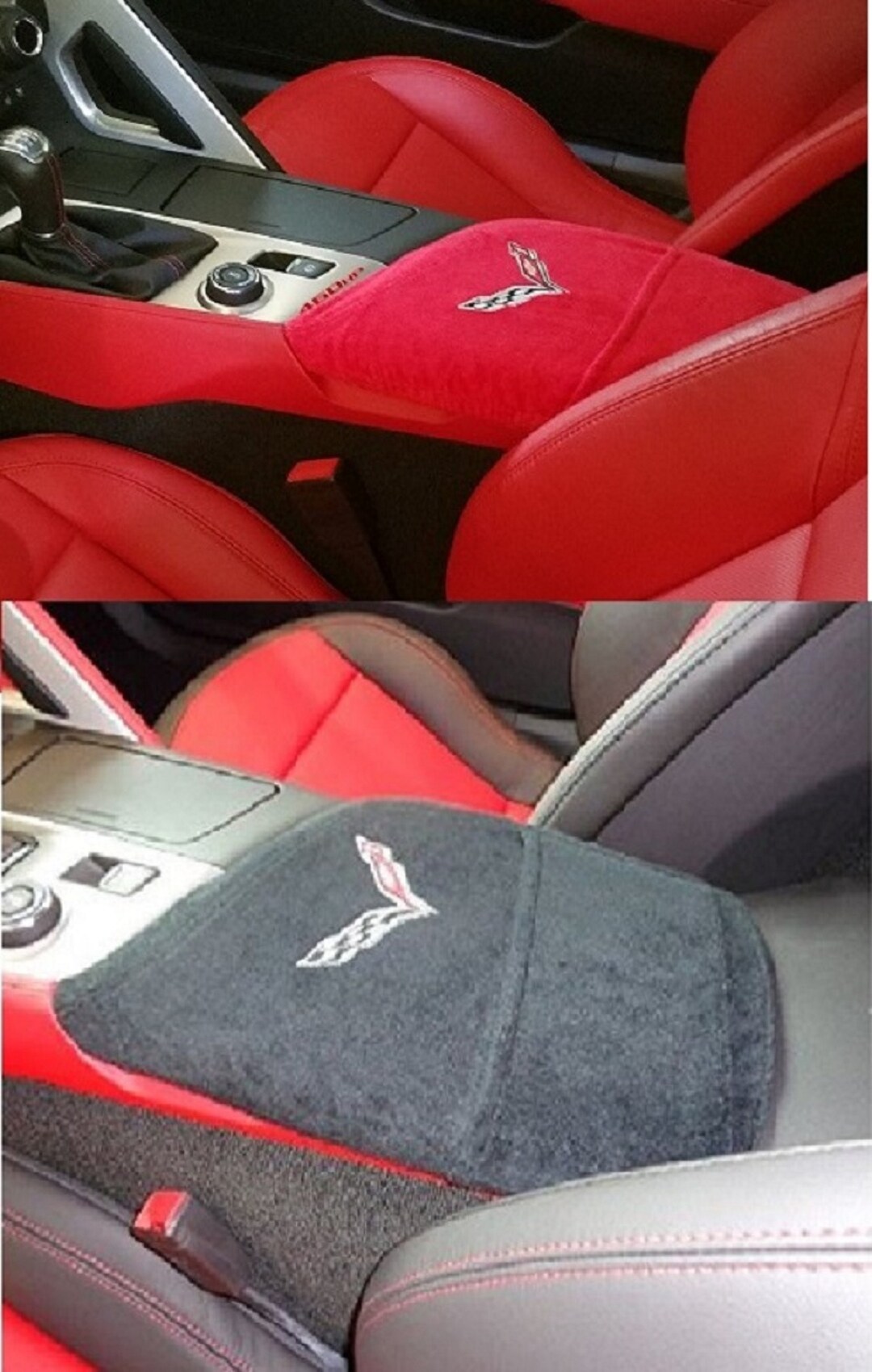 Chevy Corvette C7 20142019 Center Console Lid Cover Black 100% Cotton ...