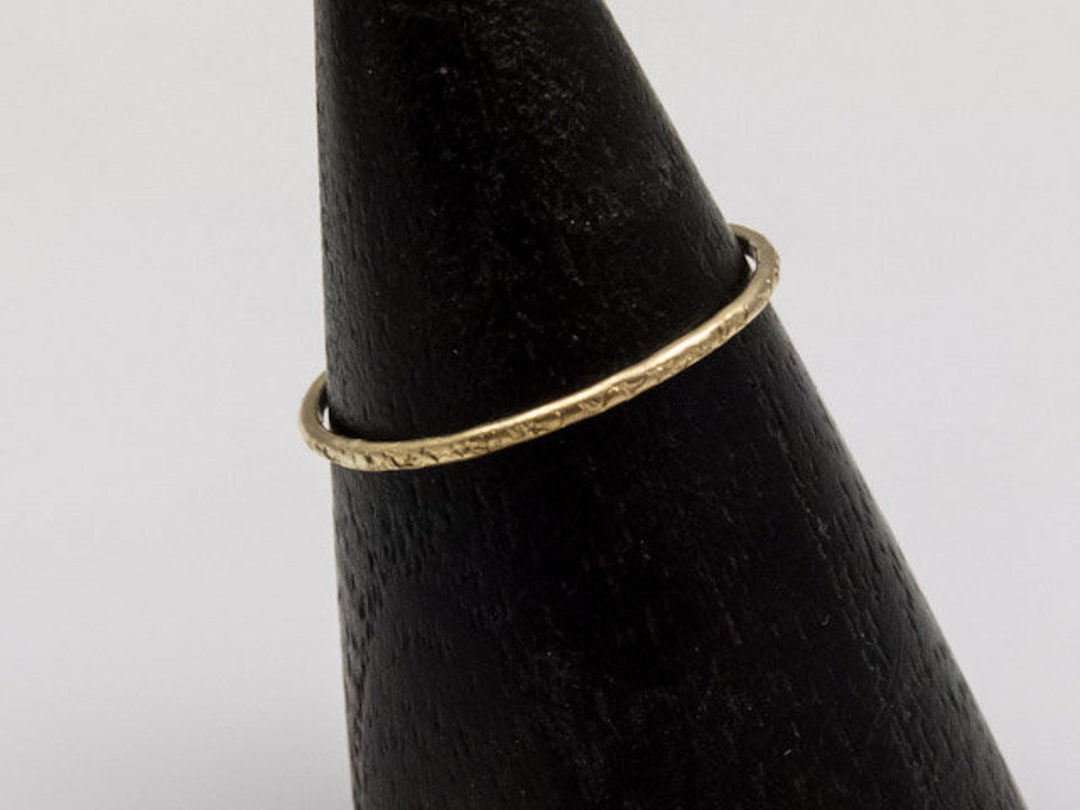 Ring 333 Gold, 8 CT, Hammered, Gold Ring Structured, Engagement Ring ...