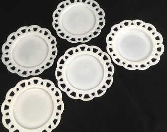 White lace plates | Etsy