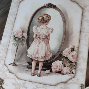 Retro Girl-themed Memory Box - Unique Vintage Collector’s Item-charming ...