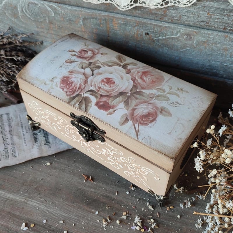 Hand Decorated Box - Etsy
