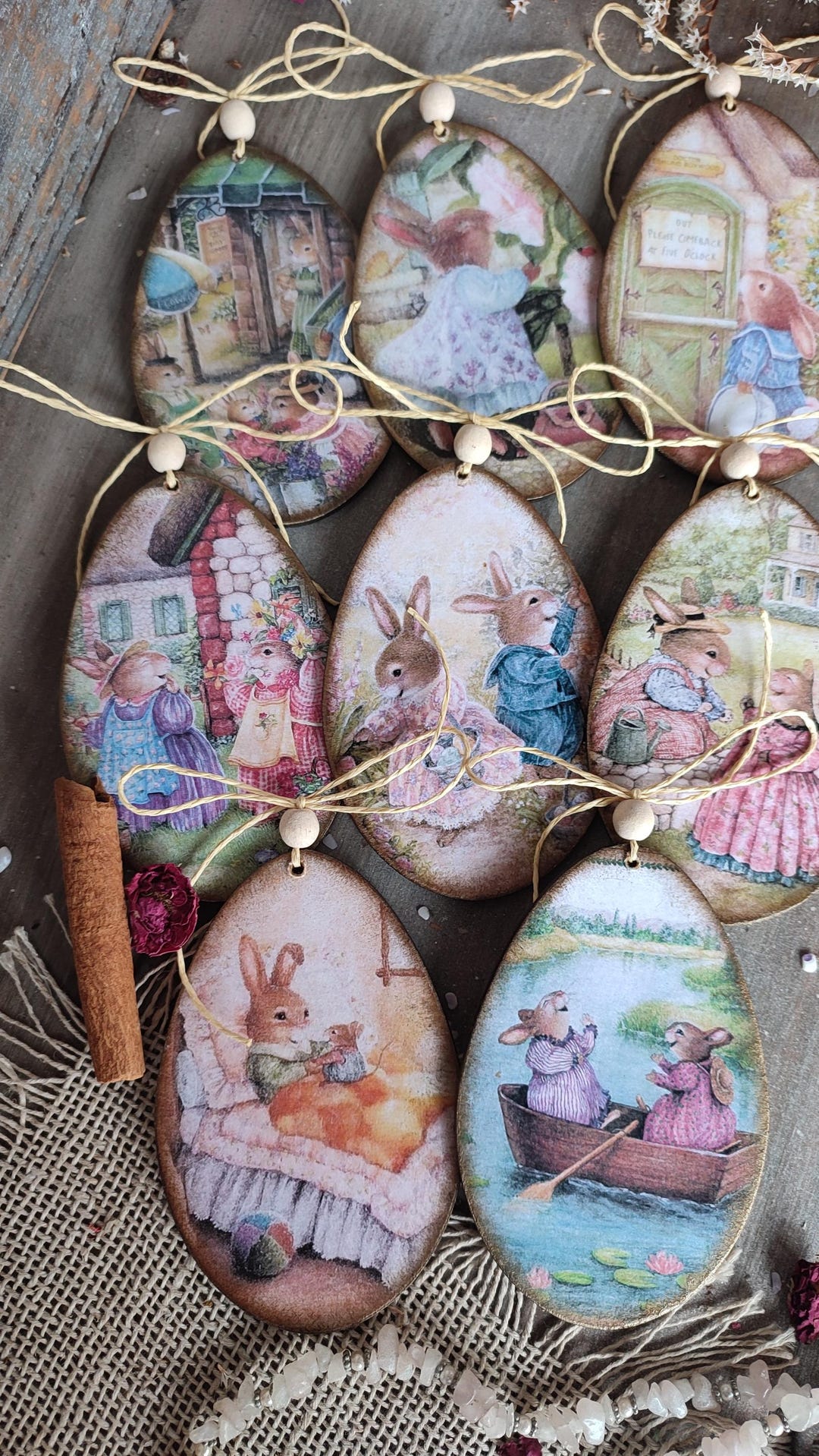 For Barbara! Easter Tree Pendants! Easter Decor With Holly Pond Hill ...