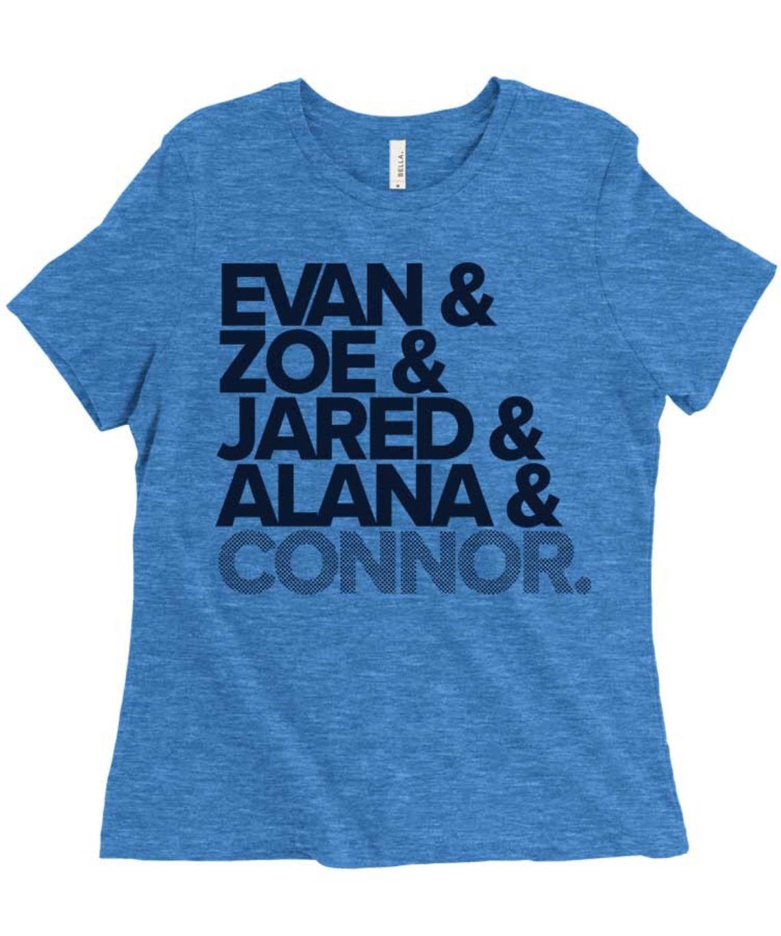 Dear Evan Hansen Shirt Evan and Zoe and Jared and Alana and | Etsy