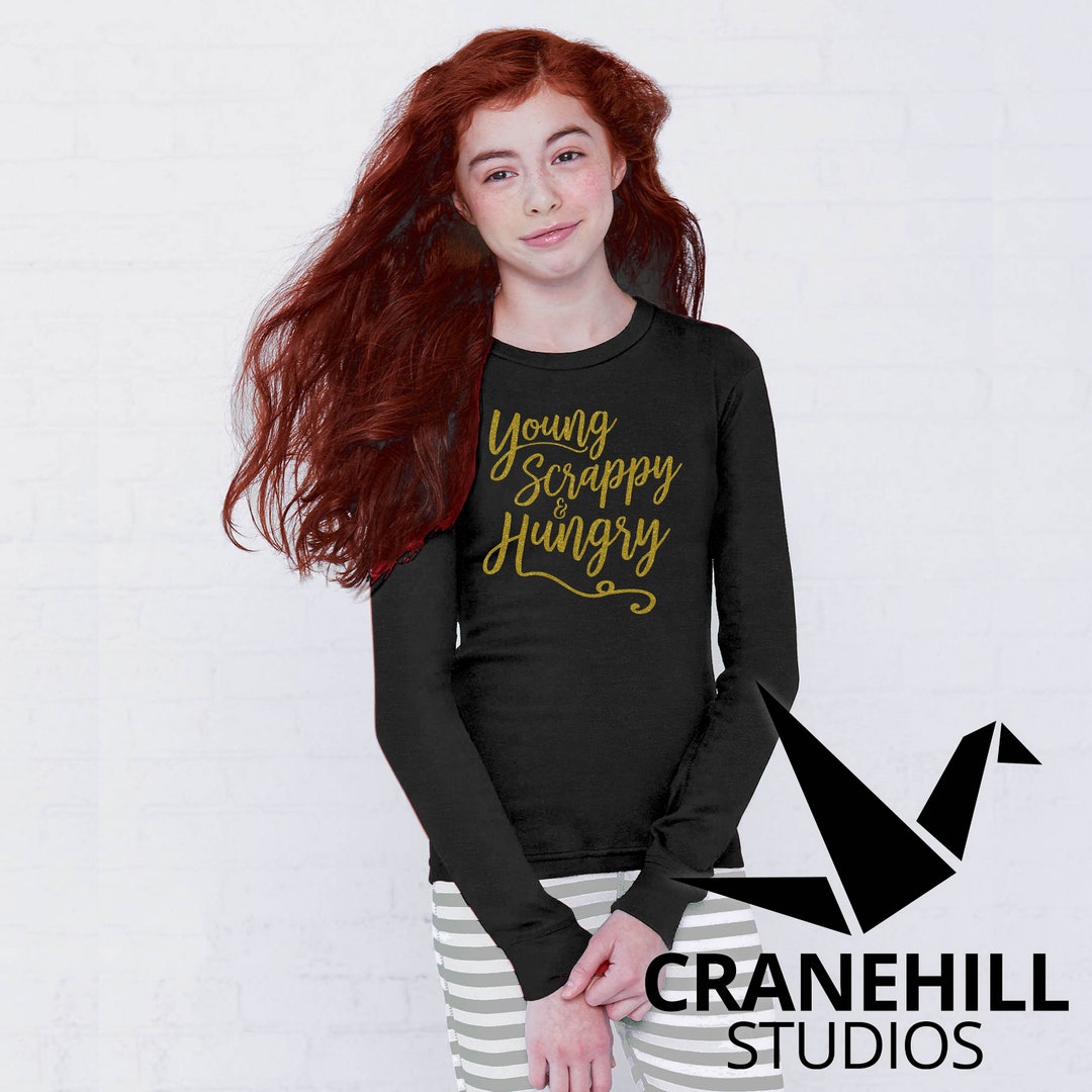 Hamilton Girls Pajamas: Young, Scrappy, Hungry Pjs With Gold Ink - Etsy