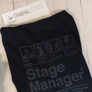 Stage Manager Hoodie: Theatre Crew Gift, Backstage Production - Etsy