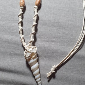 Shell Macrame Necklace - Etsy