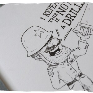 ORIGINAL "drill Sergeant" Cartoon, or 1 of 5 Limited Edition Prints ...