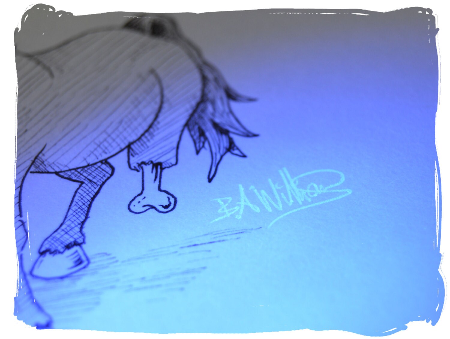 ORIGINAL wonkey Donkey Drawing, or 1 of 5 Limited Edition Prints Funny ...